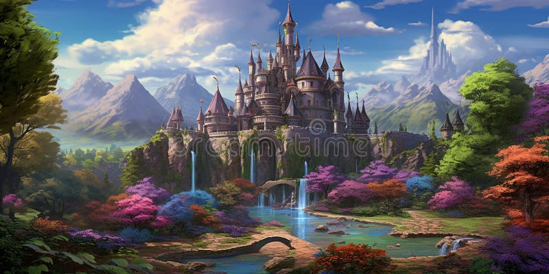 Magic Castle an Image of a Magic Castle Surrounded by _009 Stock ...