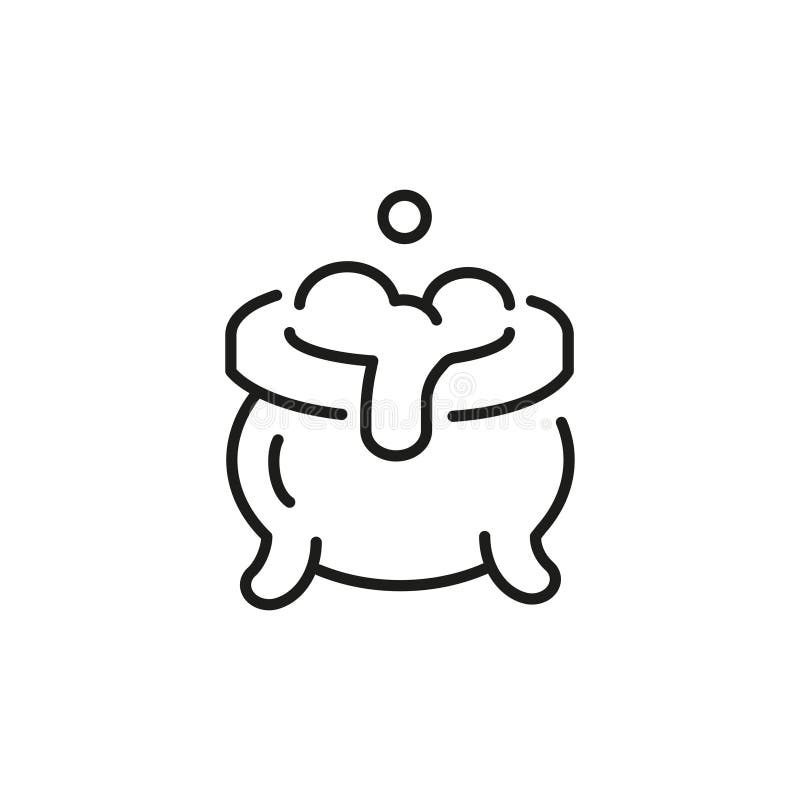 Magic Cauldron Icon stock vector. Illustration of cultural - 321196432