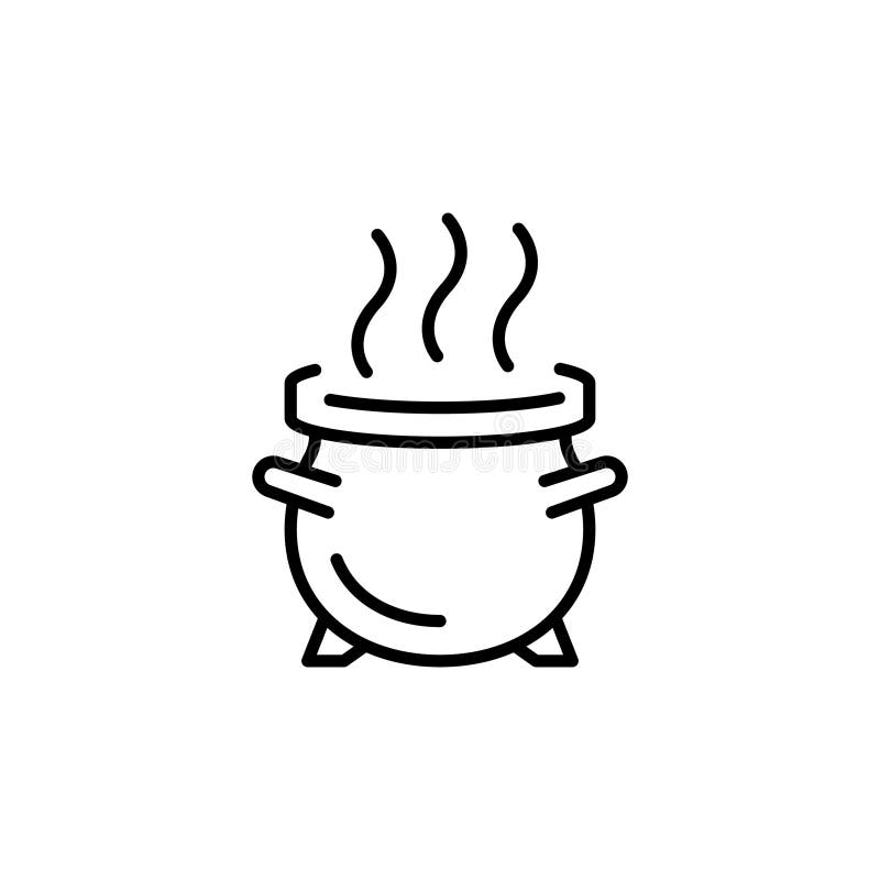 Magic Cauldron Icon stock vector. Illustration of festival - 372065620