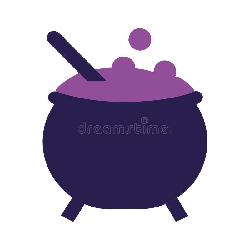 Cauldron with Potion. Logo Party. Stock Vector - Illustration of card ...
