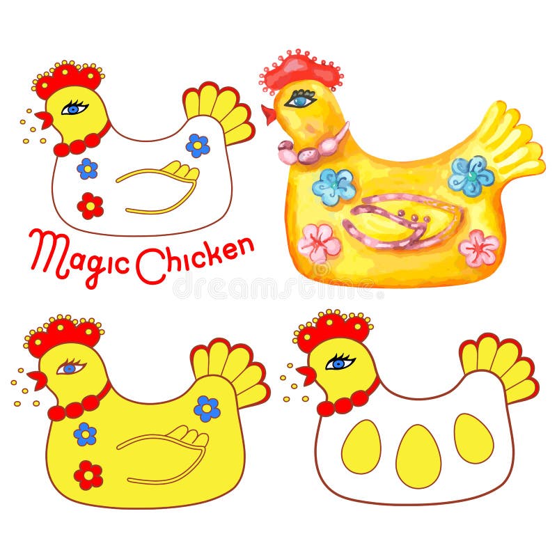 Chicken Colouring Stock Illustrations – 426 Chicken Colouring Stock ...