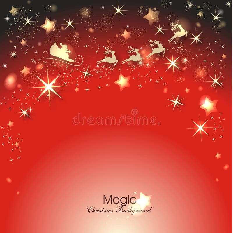 Magic christmas background stock vector. Illustration of lights - 41532413