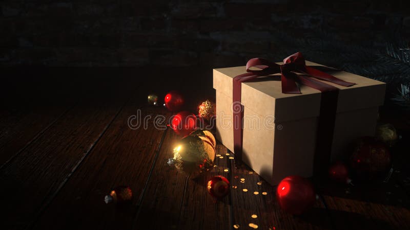 Magic Christmas Banner stock illustration. Illustration of wooden ...