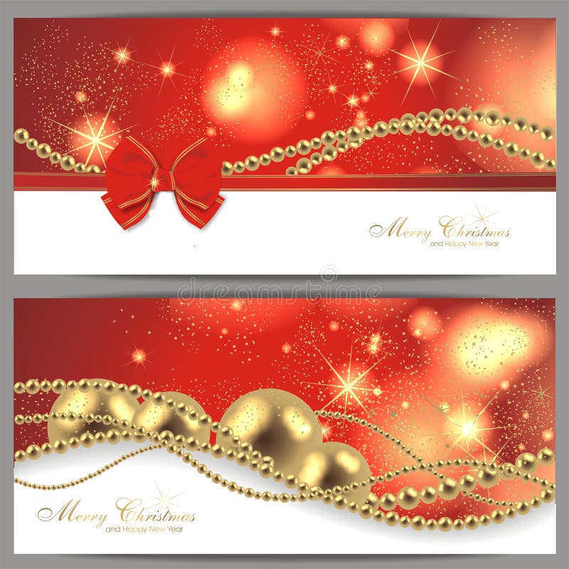 2 magic christmas cards stock vector. Illustration of feast - 45042586