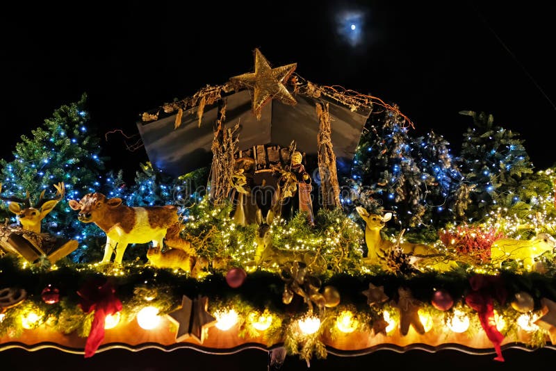 Magic Christmas tree editorial stock image. Image of color - 81598714