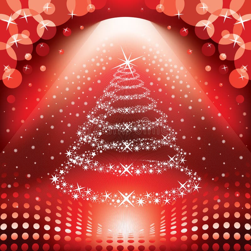 Magic Christmas tree stock vector. Illustration of computer - 16832104