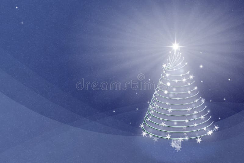 Magic Christmas Tree Background Illustration Stock Illustration ...