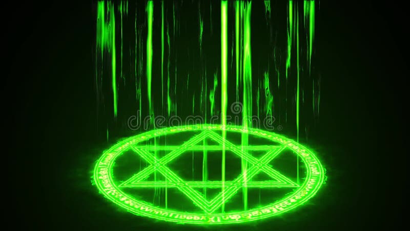 Magic Circle Glow Effect Animation Stock Video - Video of particle ...