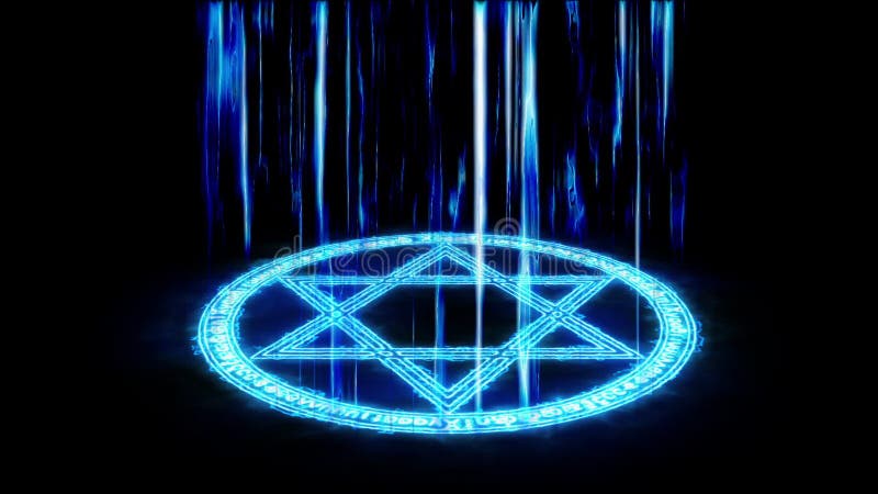 Magic Circle Glow Effect Animation Stock Video - Video of particle ...