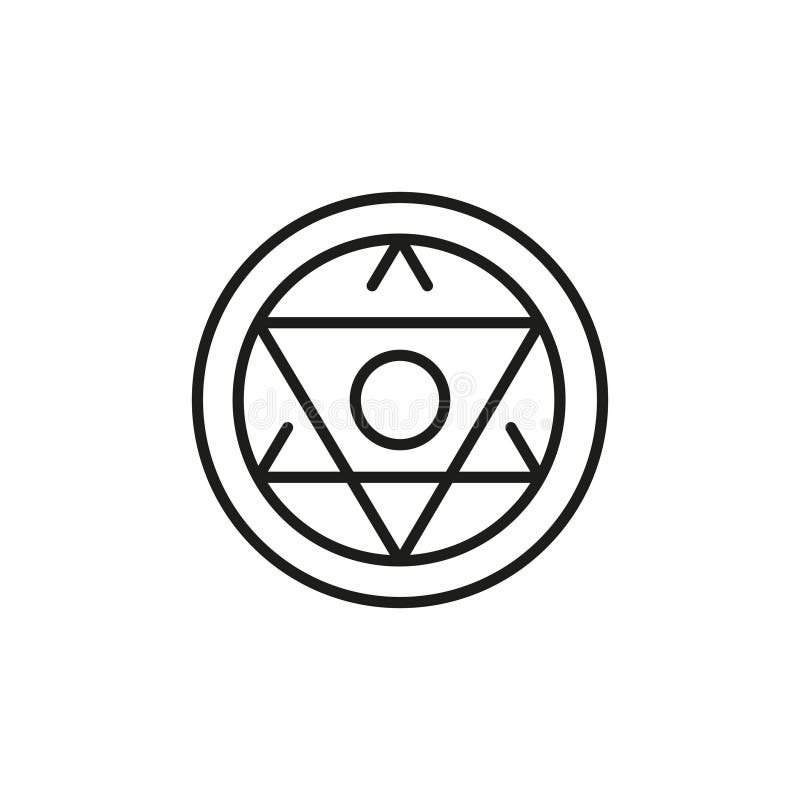 Magic Circle Icon stock vector. Illustration of enchantment - 321196596