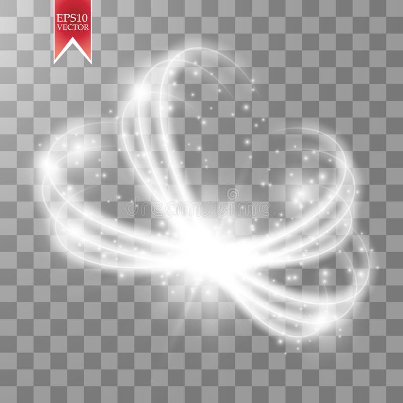 Magic Circle Isolated on Transparent Backgroun. Shine Round Light ...