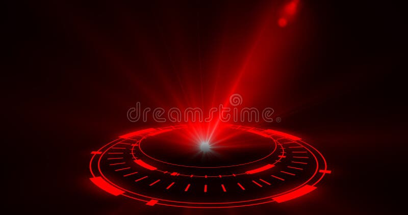 Magic Circle Portals with Sci-fi Digital Style. Stock Illustration ...