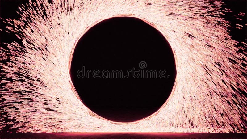 Magic Circle Rotates As an Inter-Dimensional Portal with Sparkling ...