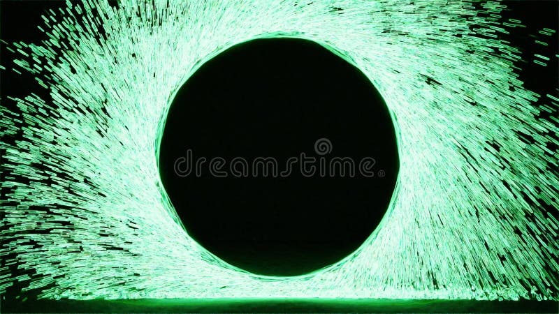 Magic Circle Rotates As an Inter-Dimensional Portal with Sparkling ...