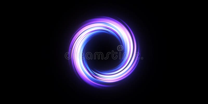 Magic Circle Stock Image in Black Background Stock Illustration ...