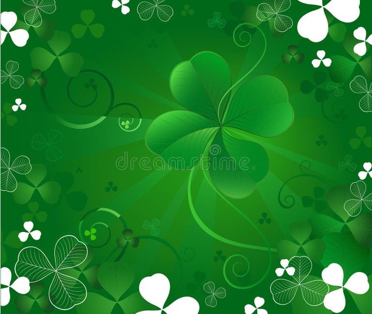 Magic Four Leaf Clover Background Stock Illustrations – 2,389 Magic ...