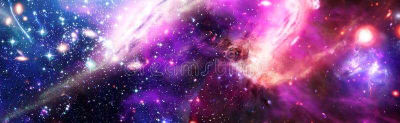 Magic Color Galaxy. Infinite Universe and Starry Night. Bright Star ...