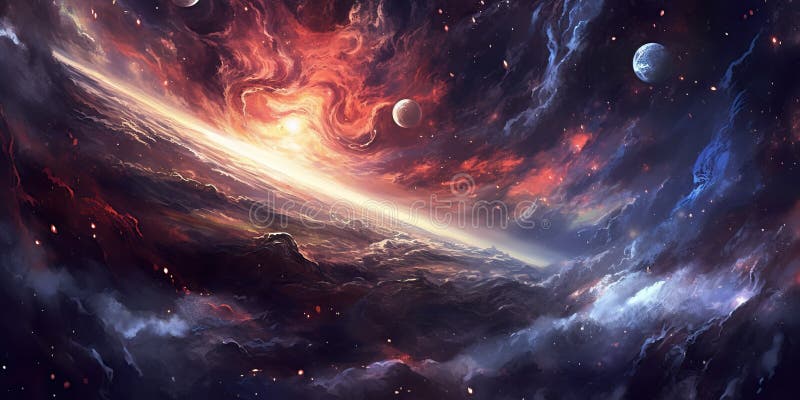 Magic Color Galaxy. Infinite Universe and Starry Night. Generative AI ...