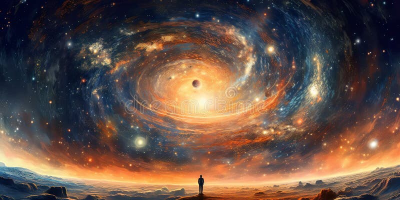 Magic Color Galaxy. Infinite Universe and Starry Night. Generative AI ...