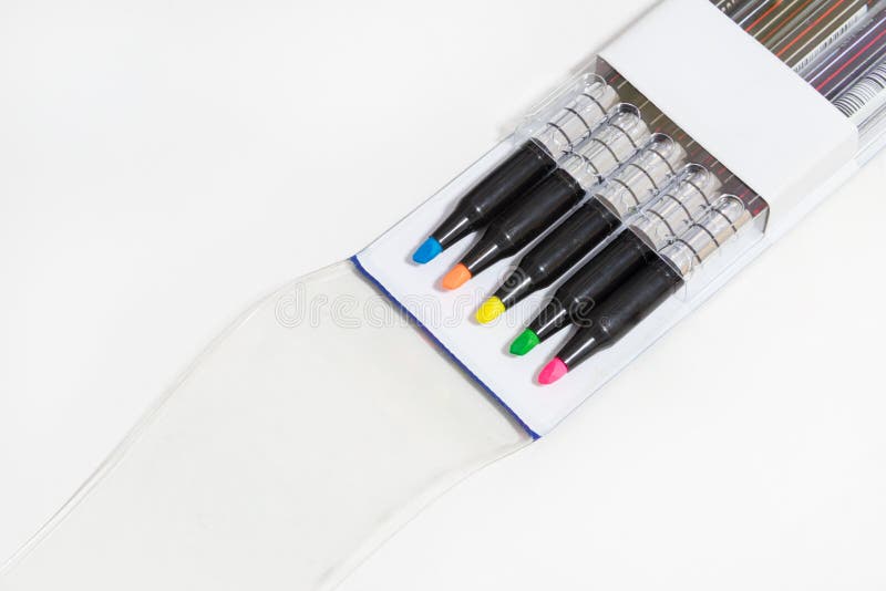 Magic color pens stock photo. Image of painting, learn - 40146128