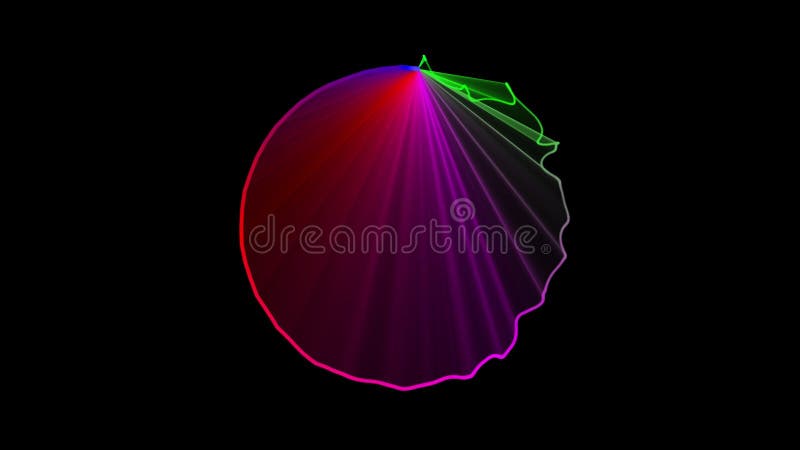Magic Circular Waves Motion Graphics with Green Screen Background Stock ...