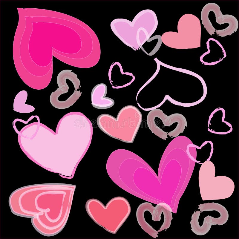 Magic Heart Abstract Background Stock Illustration - Illustration of ...