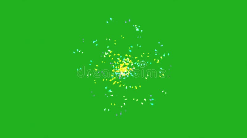 Magic Colourful Spinning Particles Green Screen Motion Graphics Stock ...