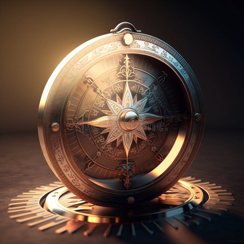 Magic Compass High Quality AI Illustration Stock Illustration ...