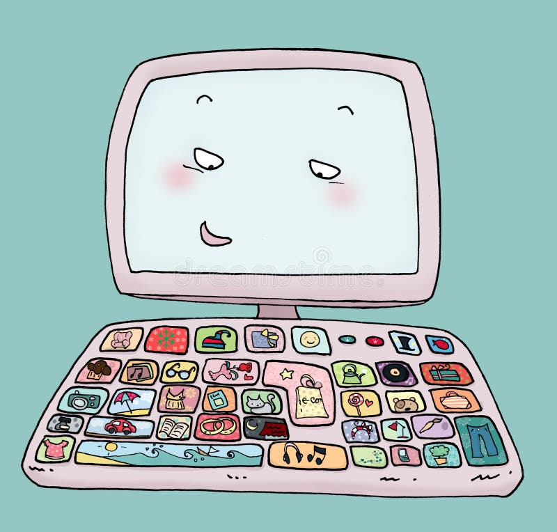 Magic computer stock illustration. Illustration of face - 10284399