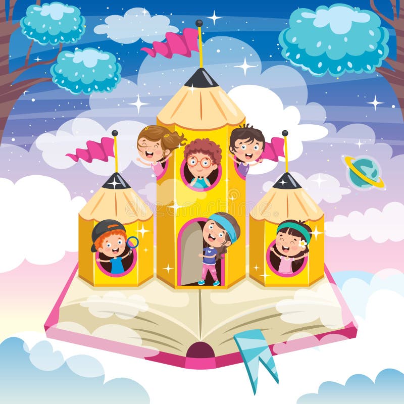 Children Playing Magic Land Stock Illustrations – 27 Children Playing ...
