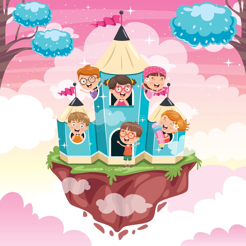 Children Playing Magic Land Stock Illustrations – 21 Children Playing ...