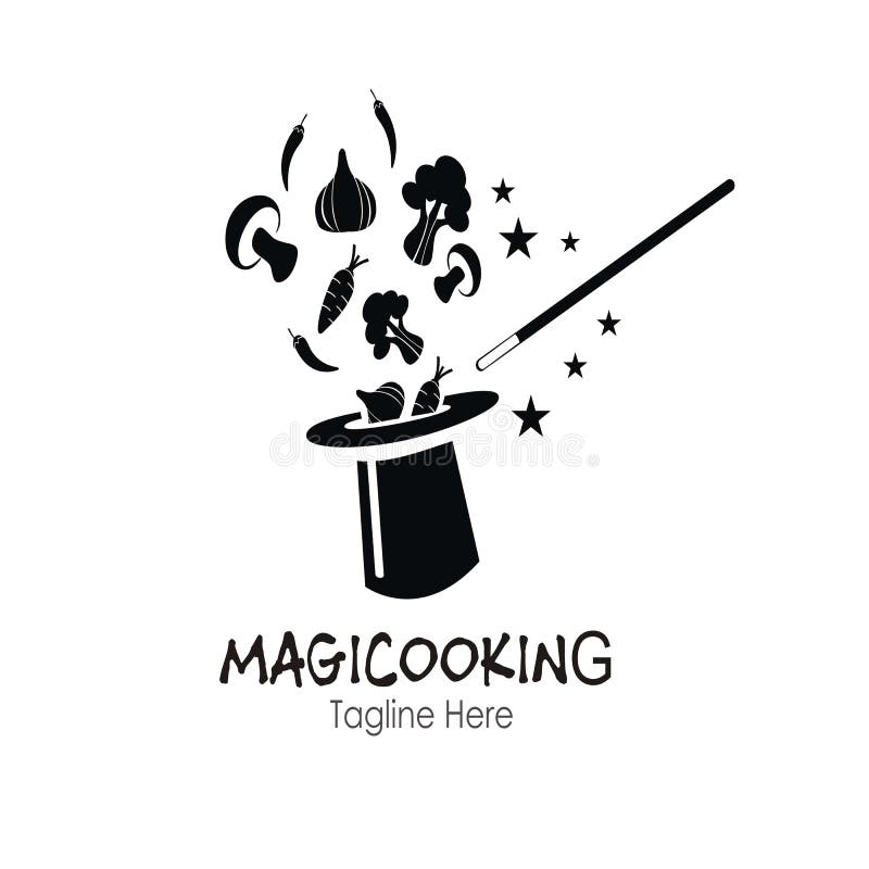 Magic cooking logo design stock vector. Illustration of kitchen - 143525143