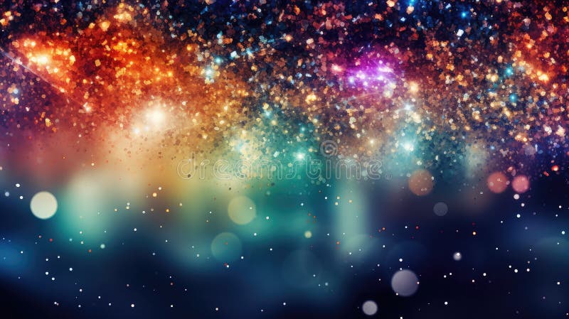 Magic Cosmic Glitter Background Stock Illustration - Illustration of ...