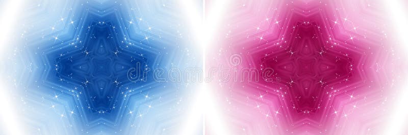 Magic Cross Background with Stars Stock Illustration - Illustration of ...