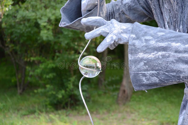 Magic crystal ball stock image. Image of hands, clairvoyant - 122844699