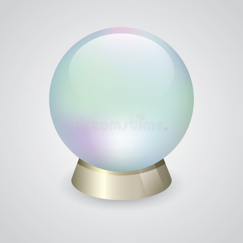 Magic Crystal Ball. Vector Illustration Decorative Design Stock Vector ...