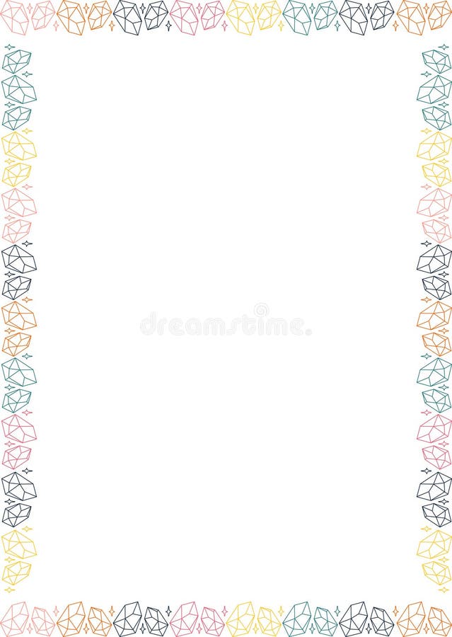 Frame Border Crystal Ornament Stock Illustrations – 8,277 Frame Border ...