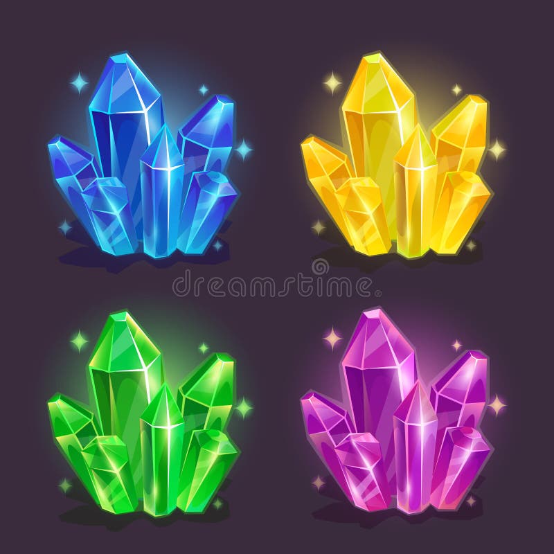 Magic crystals stock illustration. Illustration of jewel - 56726700