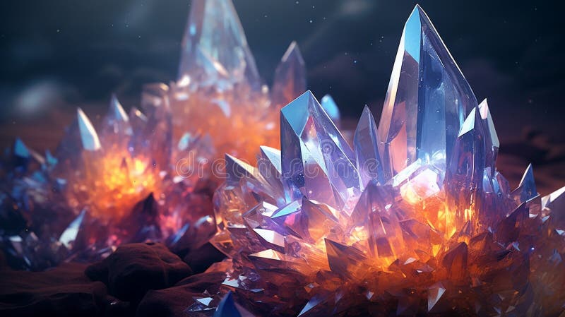 The Magic of Crystals Crystals Macro Shine and Overflo_006 Stock ...