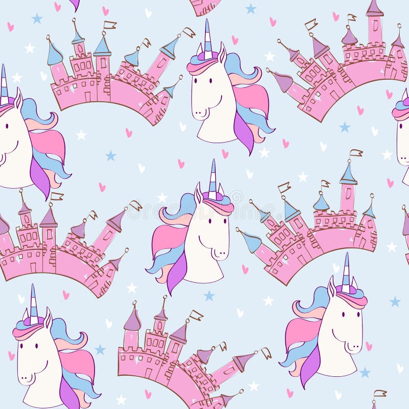 Magic cute unicorn stock vector. Illustration of drawn - 100717611