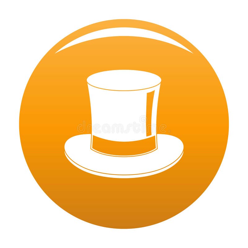 Magic Cylinder Icon Vector Orange Stock Vector - Illustration of wand ...