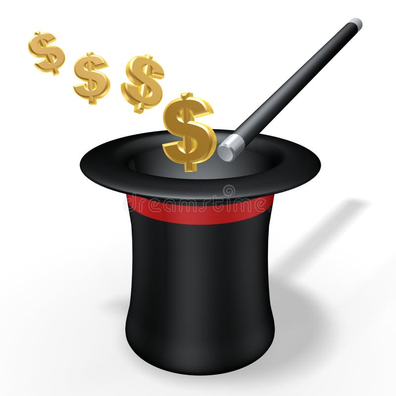 Magic Money stock illustration. Illustration of money - 23500054
