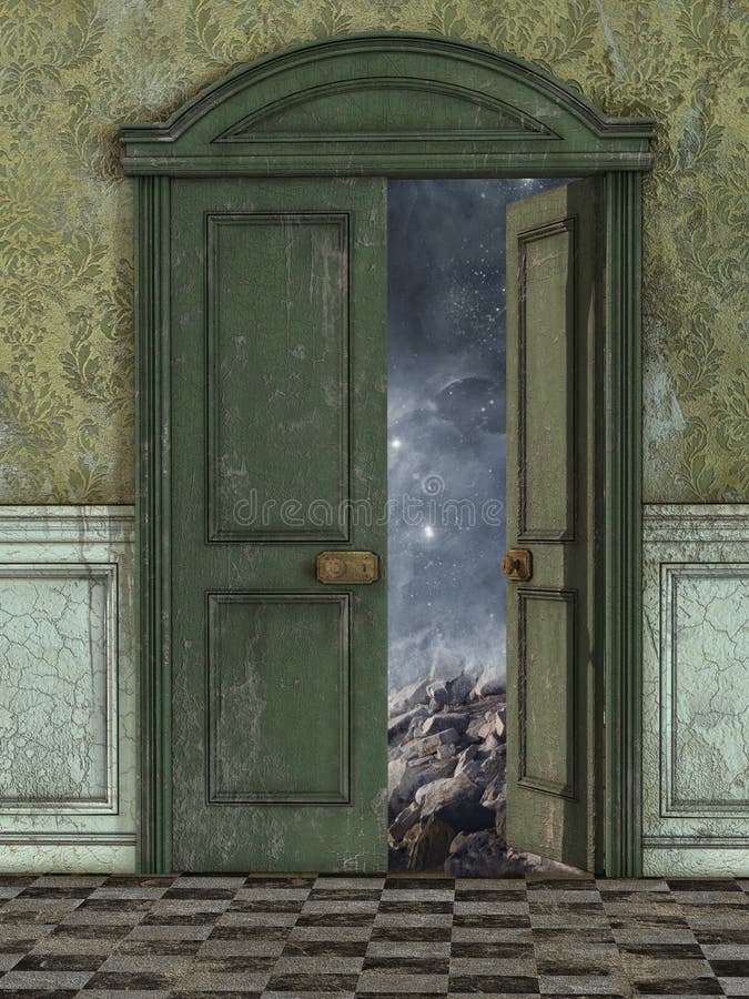 Magic door stock illustration. Illustration of enchanted - 61944480