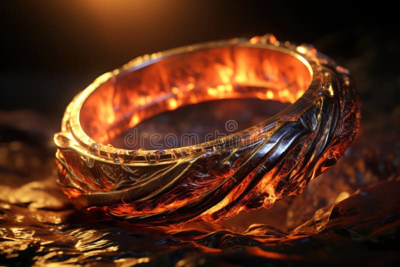 Magic Earth Ring: the Power of Control and Destruction Stock Photo ...