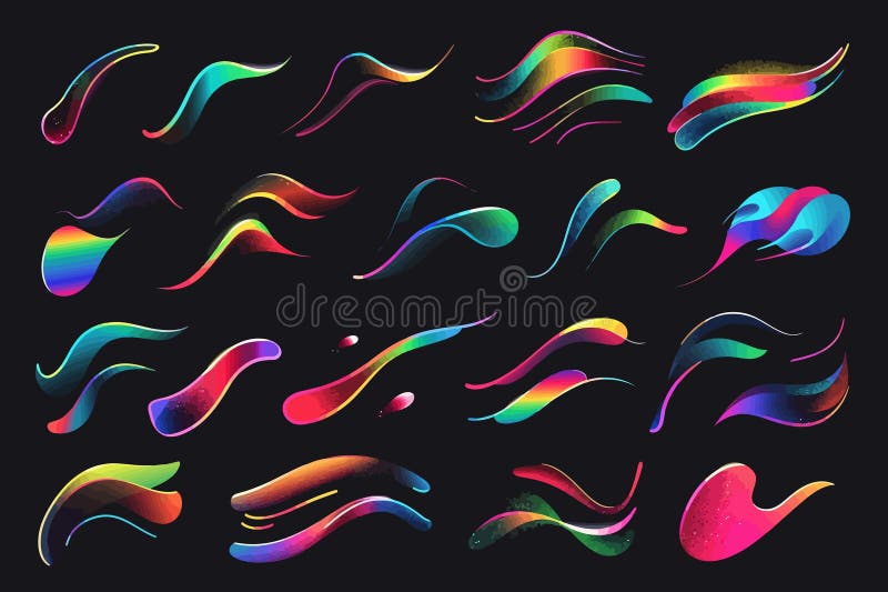 Magic Effect Set Isolated Illustration Stock Vector - Illustration of ...
