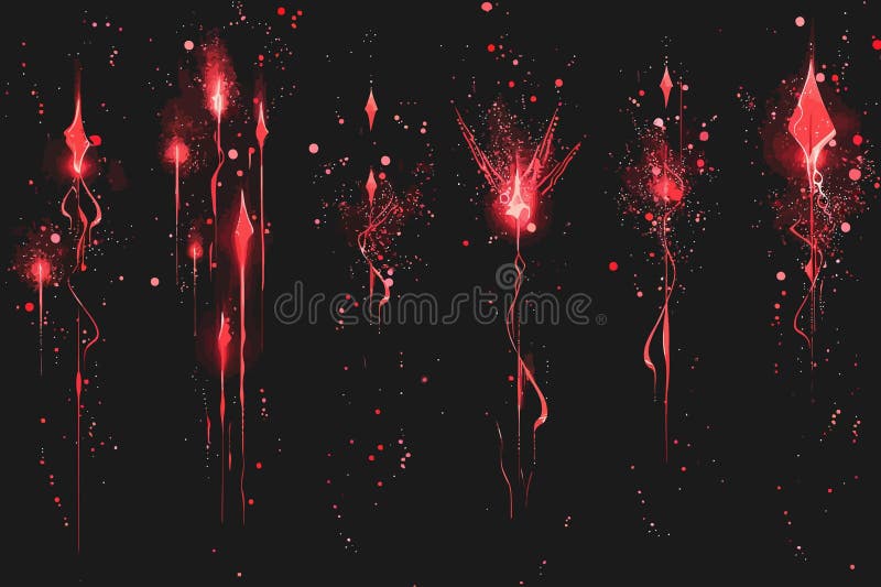 Magic Effect Set Isolated Illustration Stock Vector - Illustration of ...
