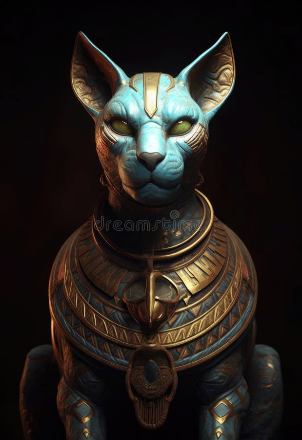 Egyptian cat Sphynx stock illustration. Illustration of sphynx - 277804807