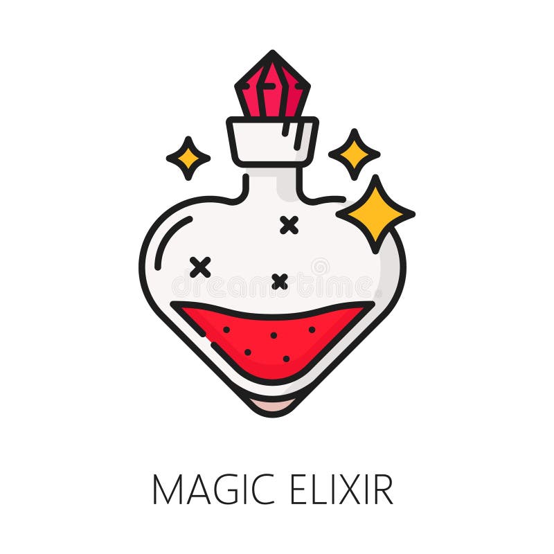 Magic Elixir Witchcraft and Magic Icon or Sign Stock Vector ...