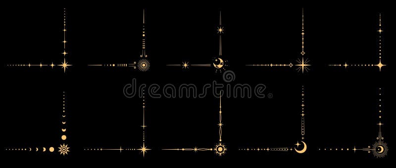 Decorative Astrological Frames Stock Illustrations – 22 Decorative ...