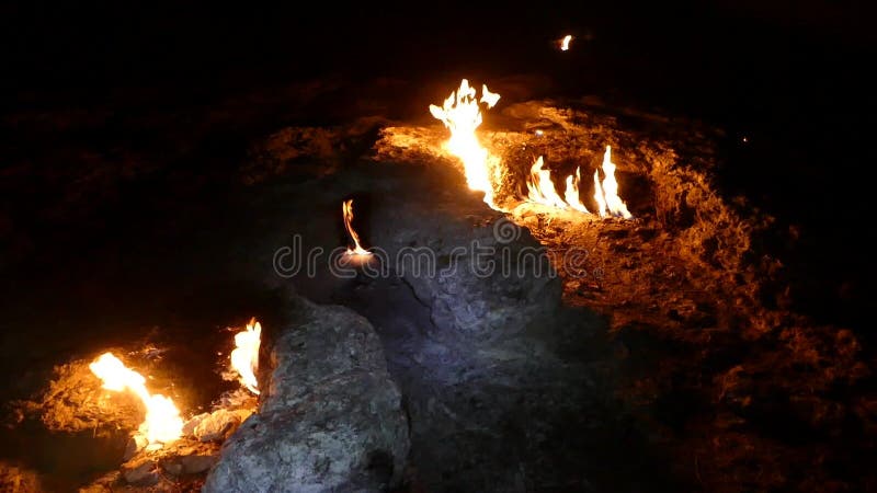 Eternal Fire in Yanartas Olympos Turkey Stock Video - Video of barbecue ...